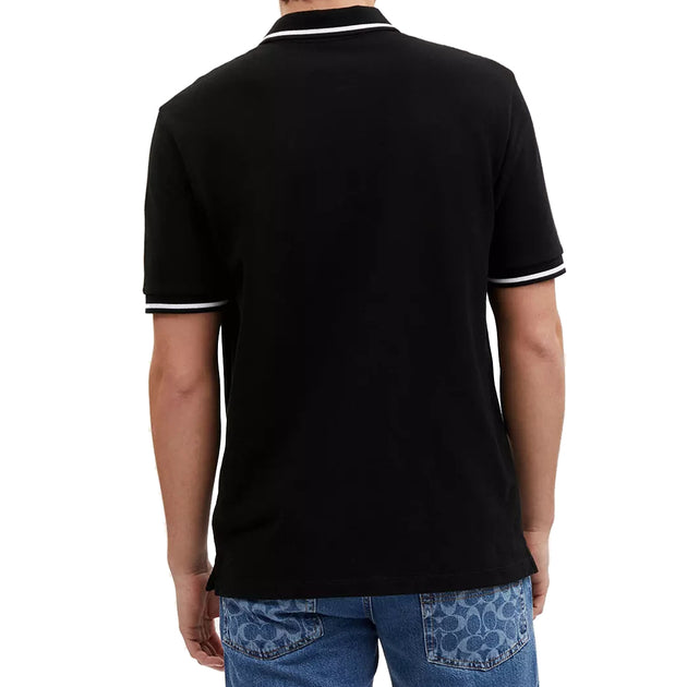Buy Coach Signature Polo T-Shirt in Black CO817 Online in Singapore ...