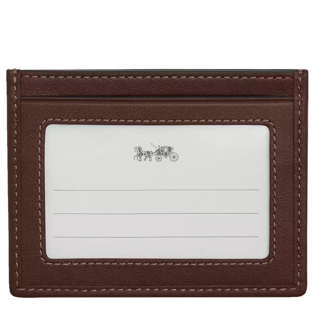 Buy Coach Slim Id Card Case In Signature Jacquard in Oak/ Maple CU117 ...