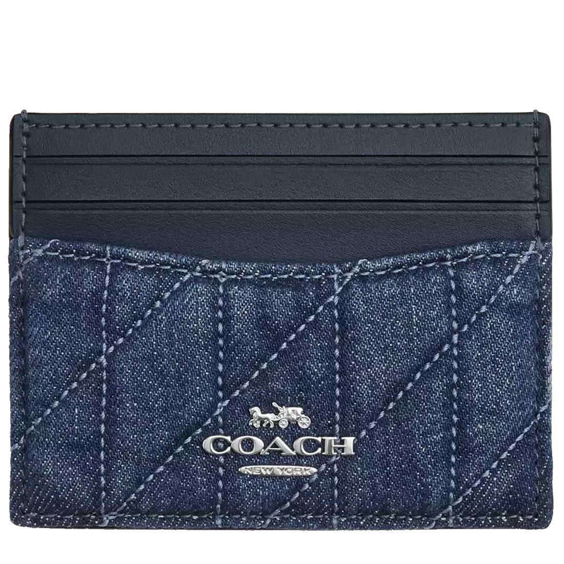 Coach Slim ID Card Case with Quilting CAT70 | Designer Bags On Sale ...