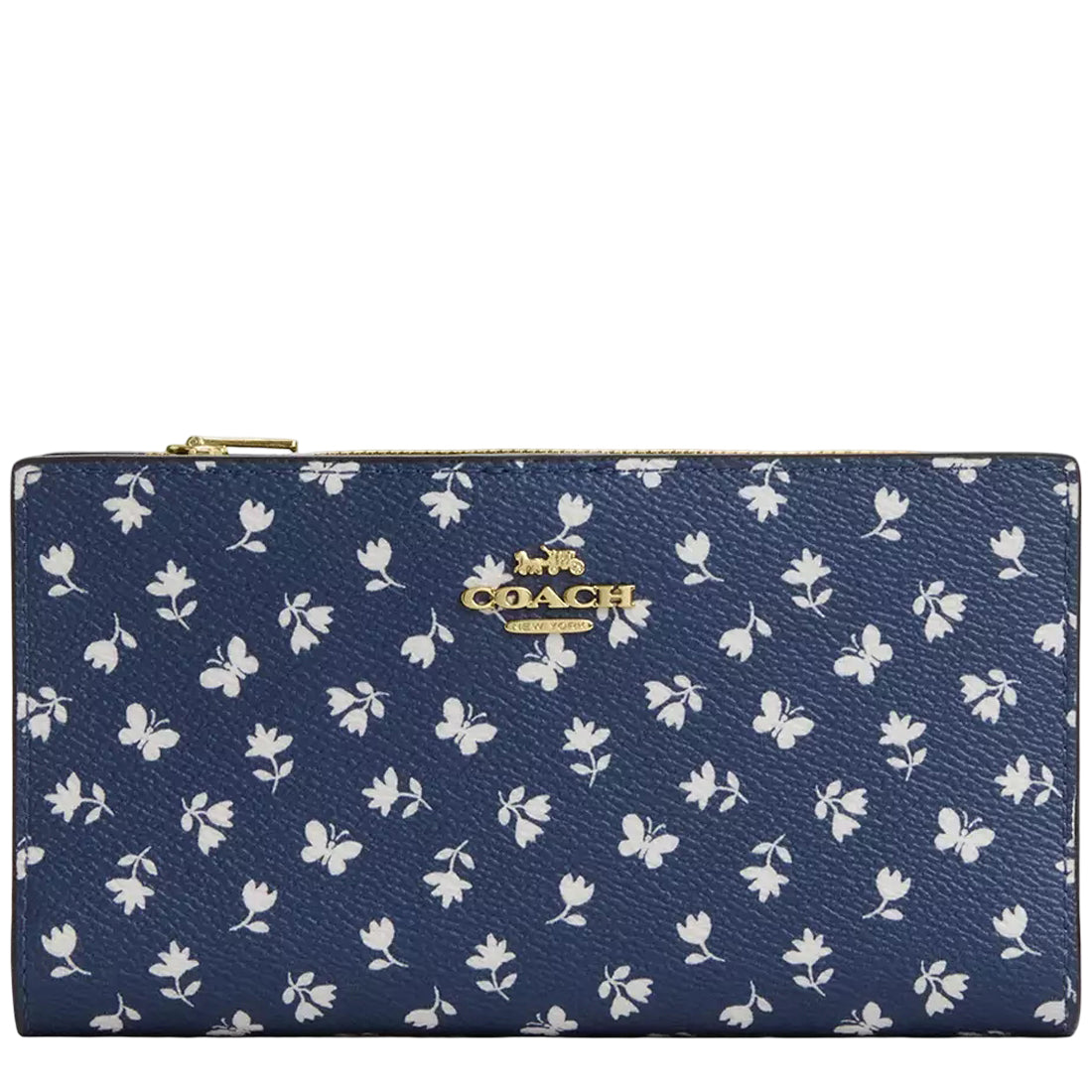 Coach Slim Zip Wallet With Floral Print CBO24 | Designer Bags On Sale ...