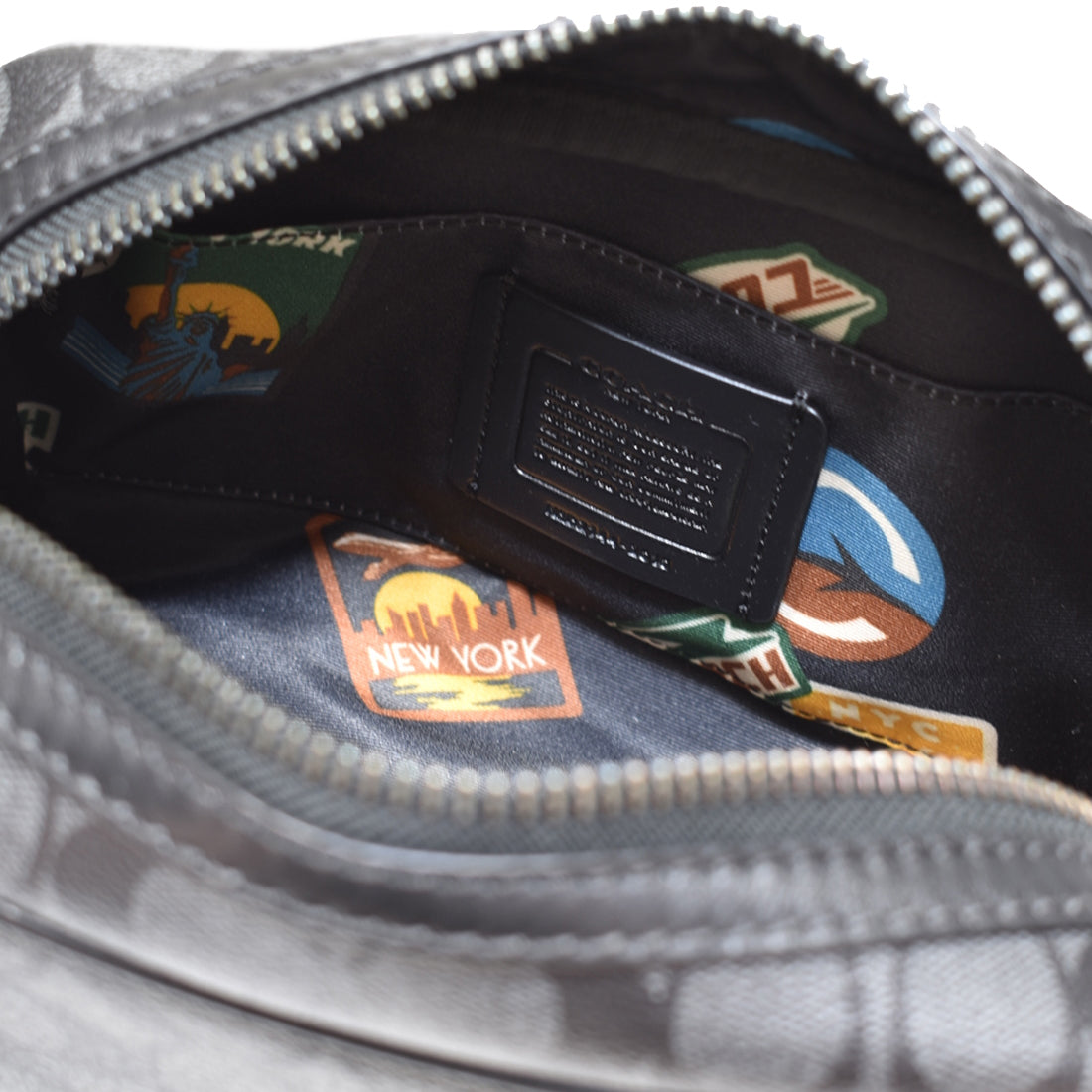 Buy Coach Travel Kit Bag In Signature Canvas In Charcoal/ Black 2515 ...