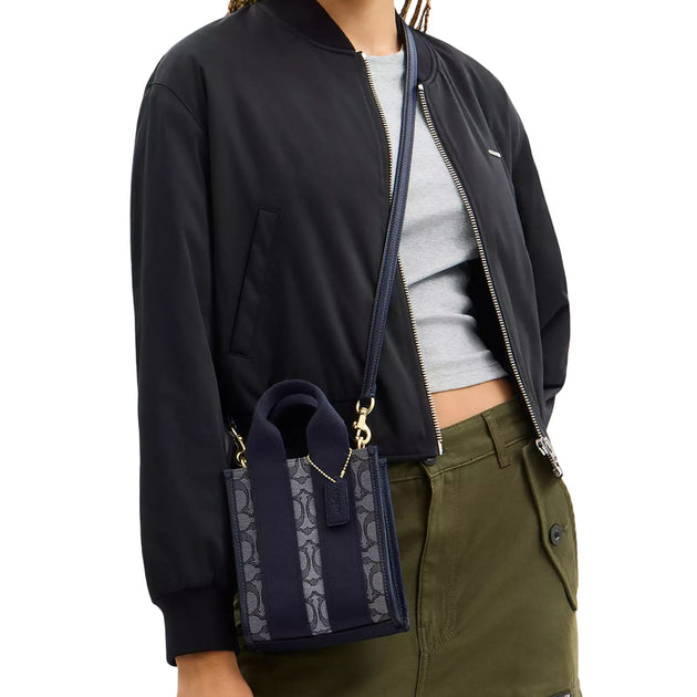 Coach Smith Mini Tote Bag In Signature Jacquard - Midnight Navy CCL75 ...