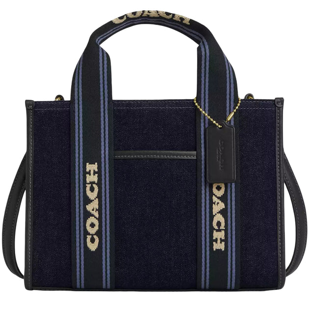 Coach Smith Tote Bag 24 In Regenerative Cotton -Dark Denim Multi CCL67 ...