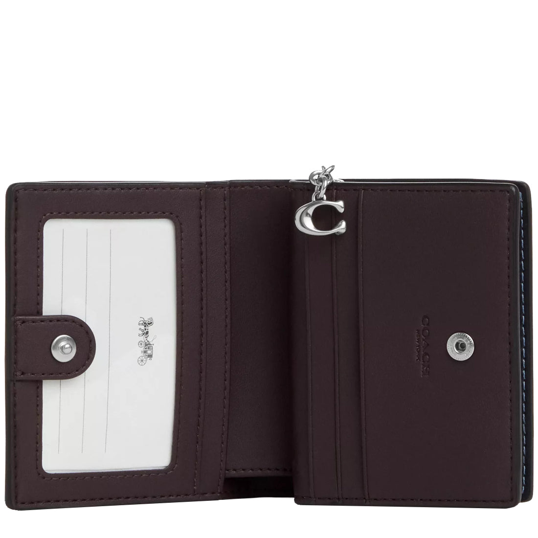 Buy Coach Snap Wallet In Signature Canvas in Denim/ Midnight Navy C3309 ...