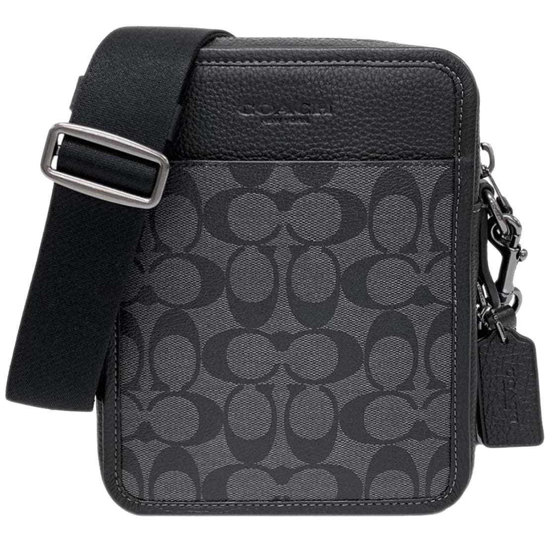 Buy Coach Sullivan Crossbody Bag in Signature Canvas in Charcoal/ Black ...