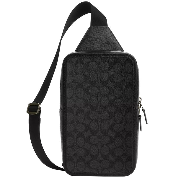 Buy Coach Sullivan Pack Bag In Signature Canvas in Charcoal/ Black ...