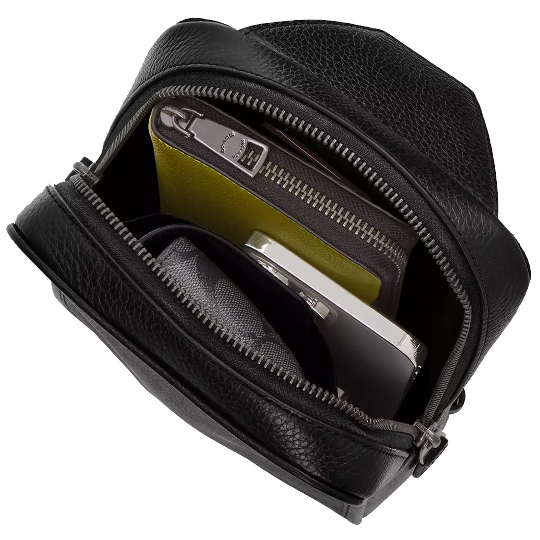 Buy Coach Sullivan Pack Bag In Signature Canvas in Charcoal/ Black ...