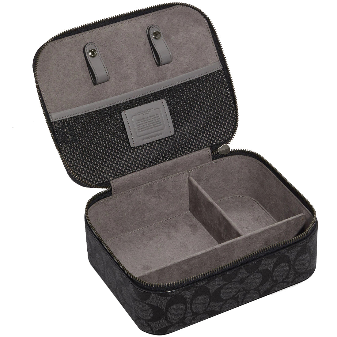 Coach Tech Organizer In Colorblock Signature Canvas in Charcoal/ Denim ...