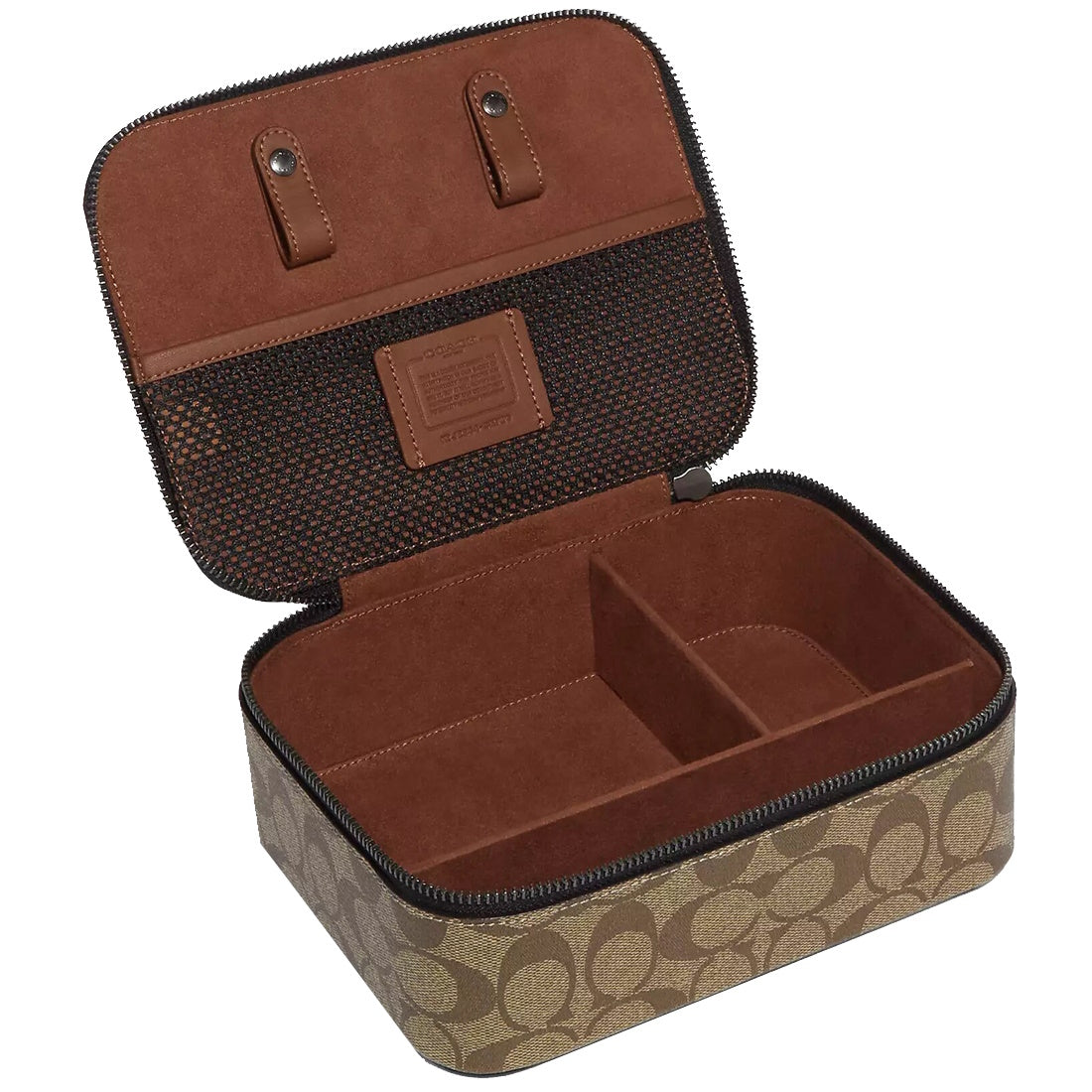 Buy Coach Tech Organizer In Colorblock Signature Canvas in Khaki/ Black ...