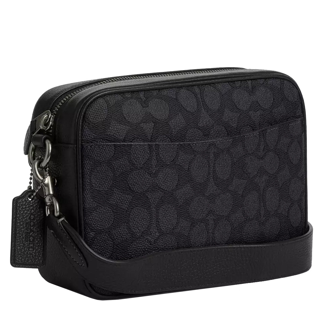 Buy Coach Warner Crossbody Bag In Signature Canvas in Charcoal/ Black ...