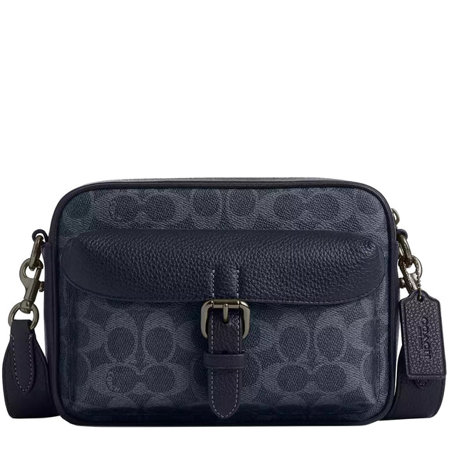 Buy Coach Warner Crossbody Bag In Signature Canvas in Denim/ Midnight ...