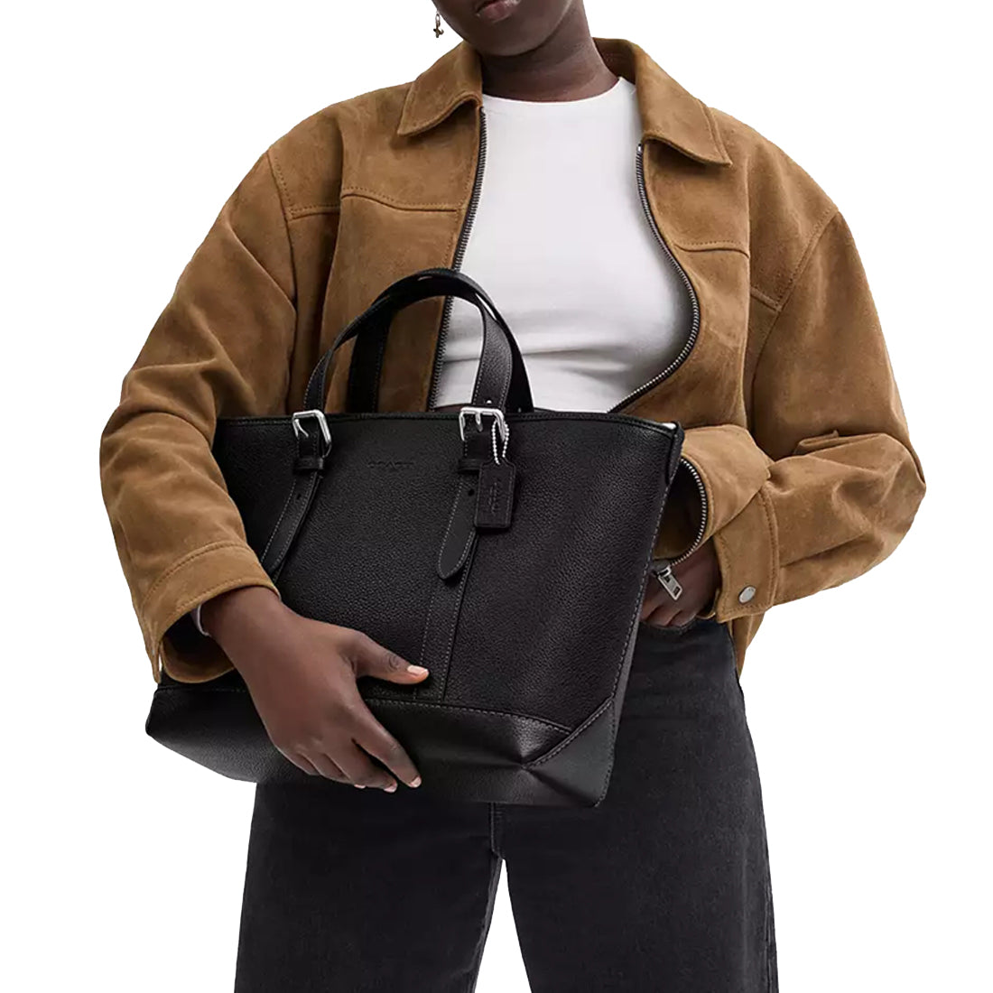 Buy Coach Warner Tote Bag in Black CW213 Online in Singapore ...