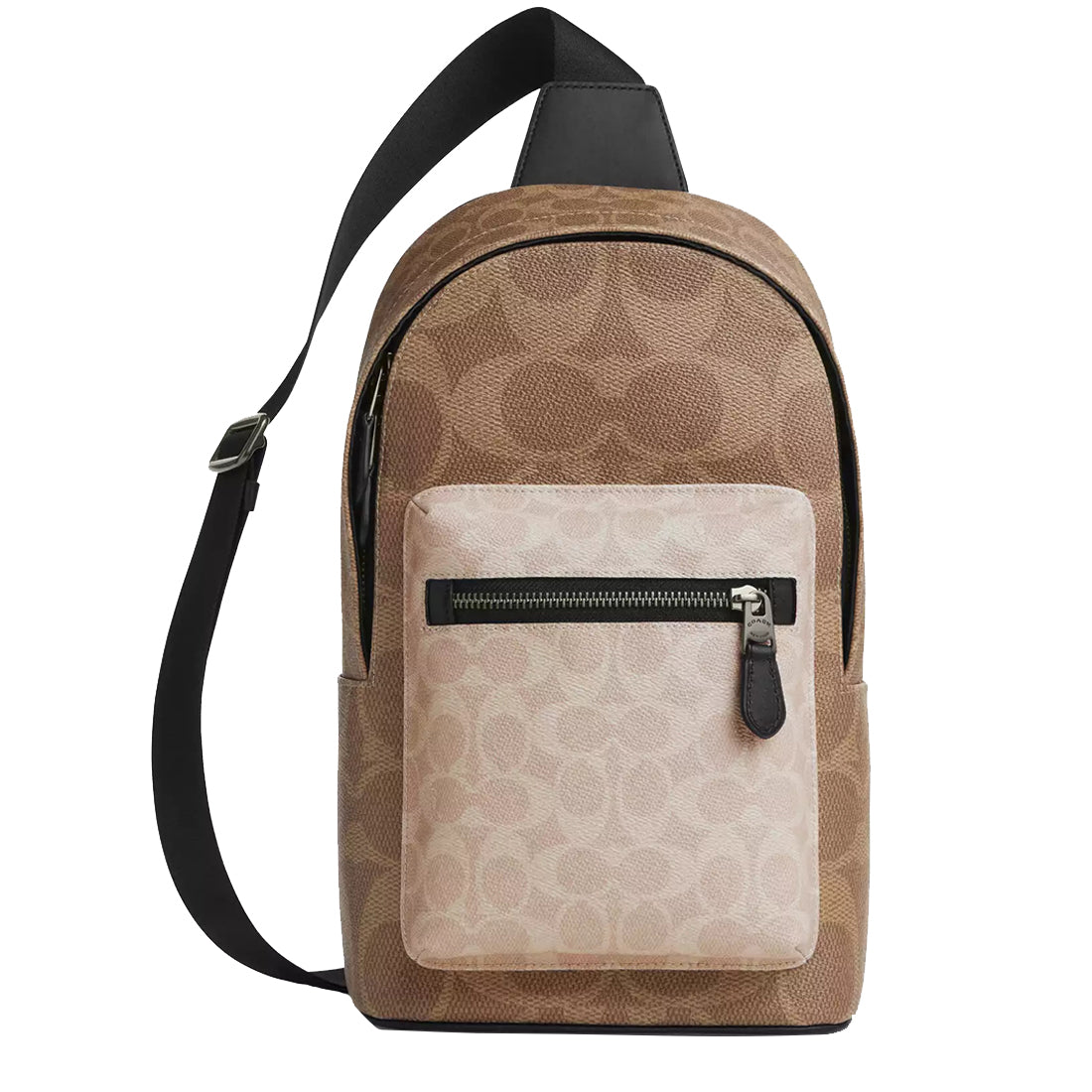 Buy Coach West Pack Bag In Blocked Signature Canvas in Sand/ Tan CAB60 ...