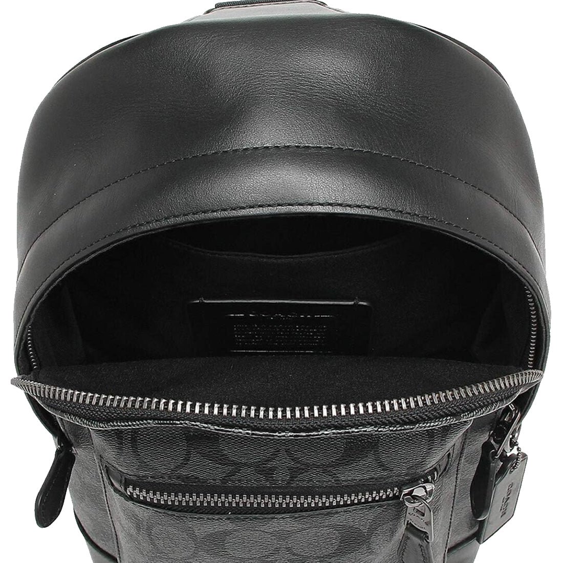 Buy Coach West Pack Bag In Signature Canvas In Charcoal Black 2853 ...