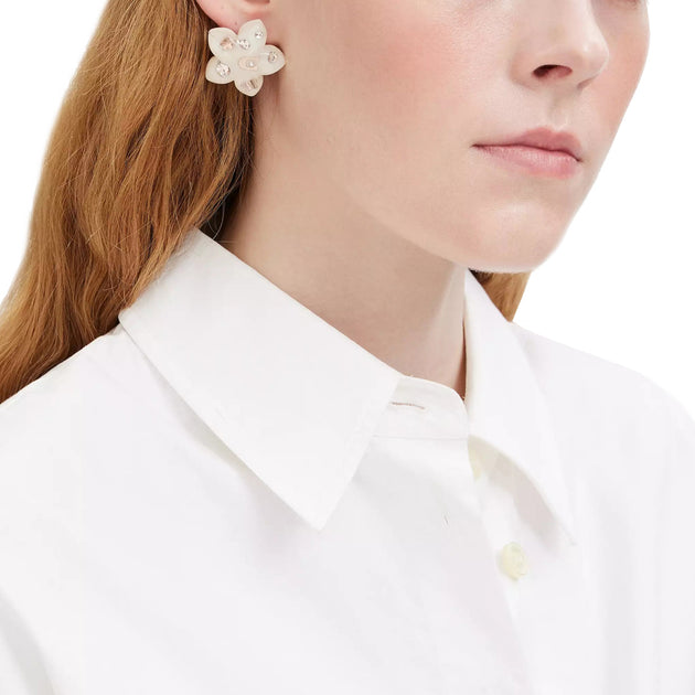 Buy Coach Wildflower Resin Stud Earrings in Rose Gold/ Chalk CL135 ...