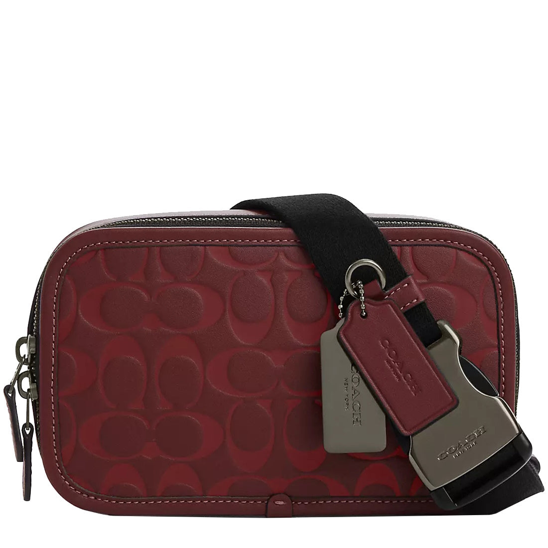 Buy Coach Wyatt Belt Bag in Signature Leather in Wine Multi CM150 ...