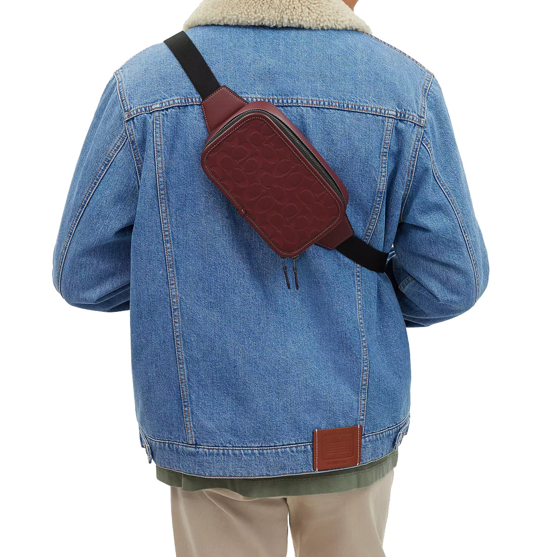 Buy Coach Wyatt Belt Bag in Signature Leather in Wine Multi CM150 ...