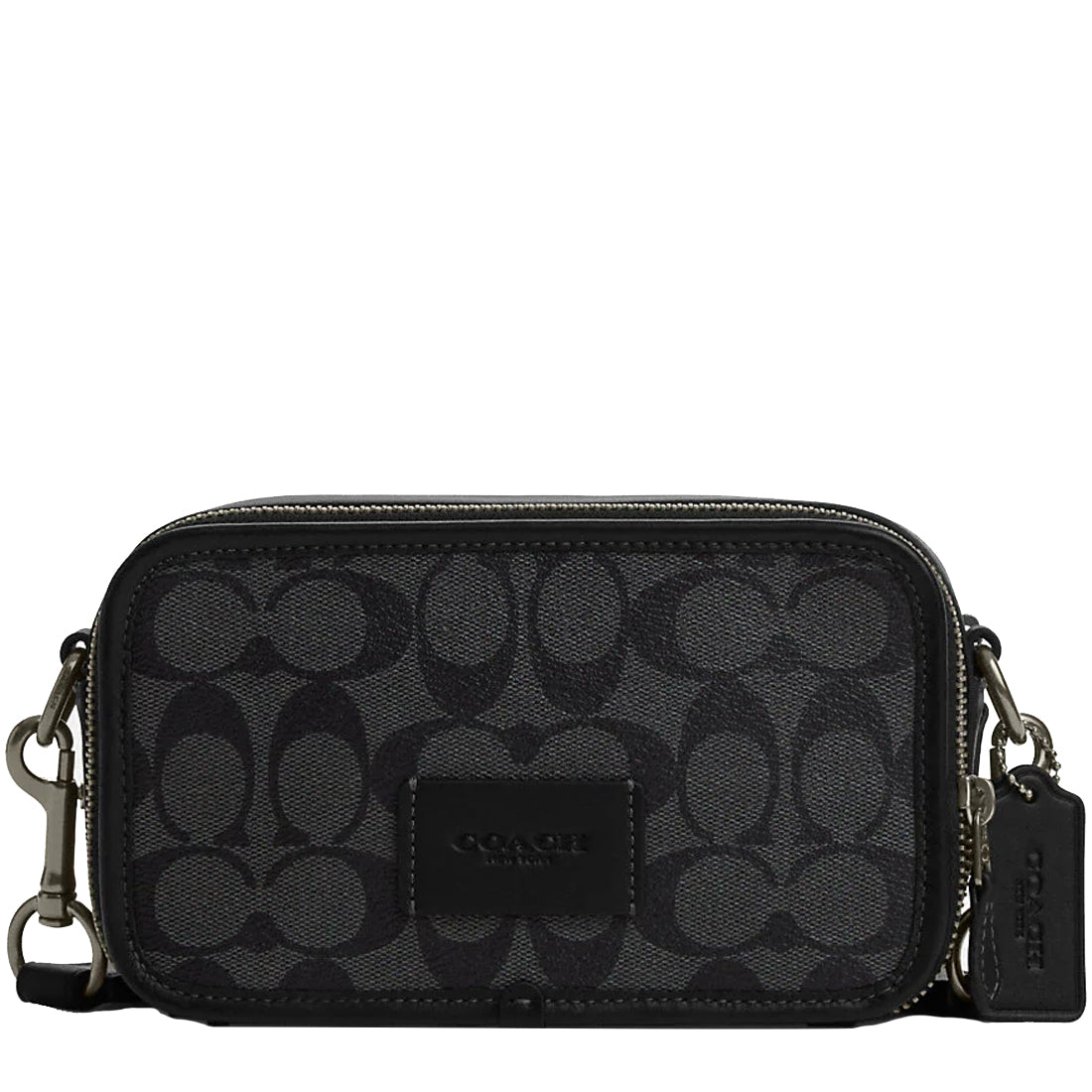 Buy Coach Wyatt Crossbody Bag In Signature Canvas In Charcoal/Black ...