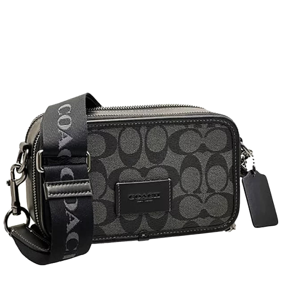 Buy Coach Wyatt Crossbody Bag In Signature Canvas In Charcoal/Black ...