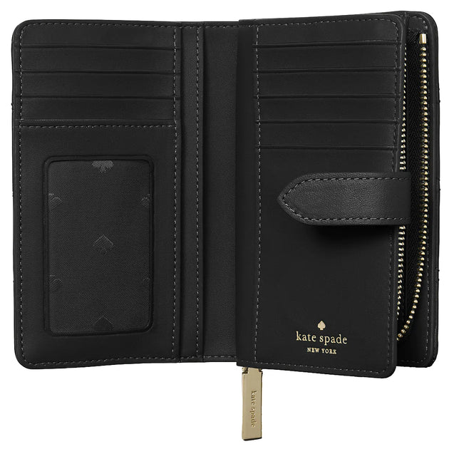 Kate Spade Carey Medium Compartment Bifold Wallet in Black ka591 ...