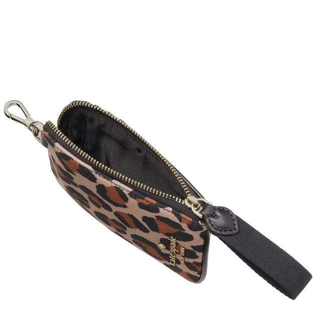 Buy Kate Spade Chelsea Leopard Card Case Lanyard in Brown Multi KH754 ...