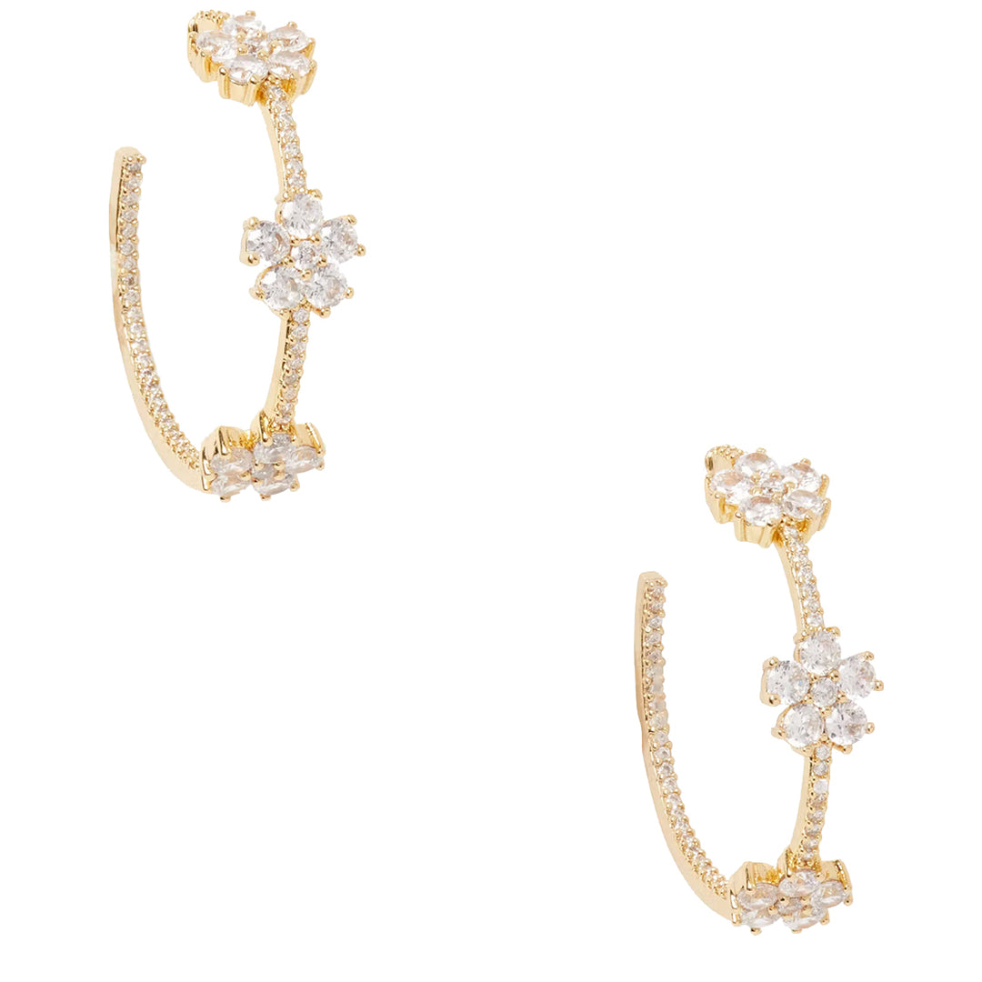 Kate spade flower hoop earrings store