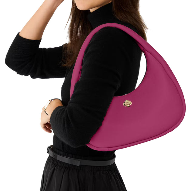 Buy Kate Spade Kayla Large Crescent Shoulder Bag in Dark Raspberry ...