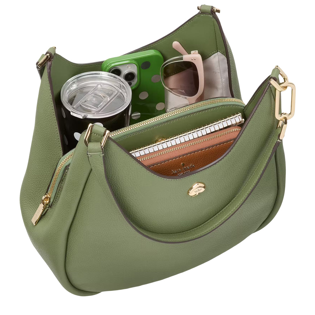 Kate Spade Kayla Large Triple Compartment Shoulder Bag- Cedar Stand ...