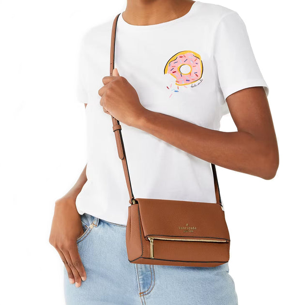 Buy Kate Spade Leila Mini Zip Crossbody Bag in Warm Gingerbread KE487 ...