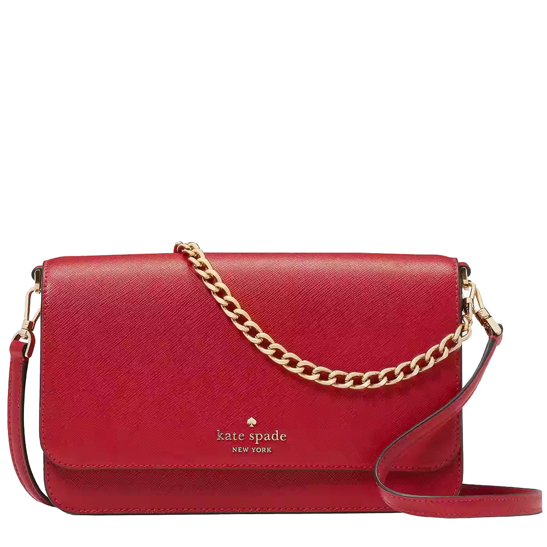 Buy Kate Spade Madison Flap Convertible Crossbody Bag in Candied Cherry ...