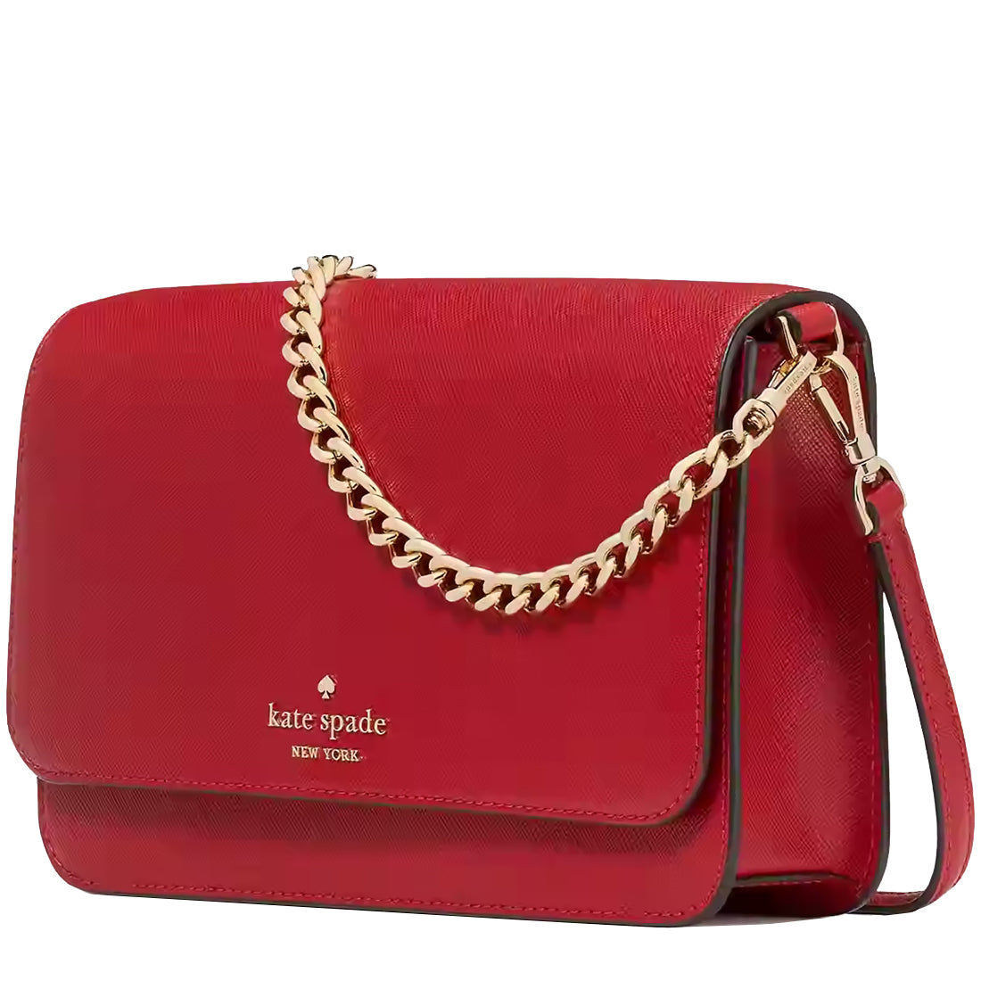 Buy Kate Spade Madison Flap Convertible Crossbody Bag in Candied Cherry ...