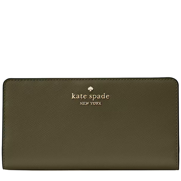 Buy Kate Spade Madison Large Slim Bifold Wallet in Seaweed KI366 Online ...