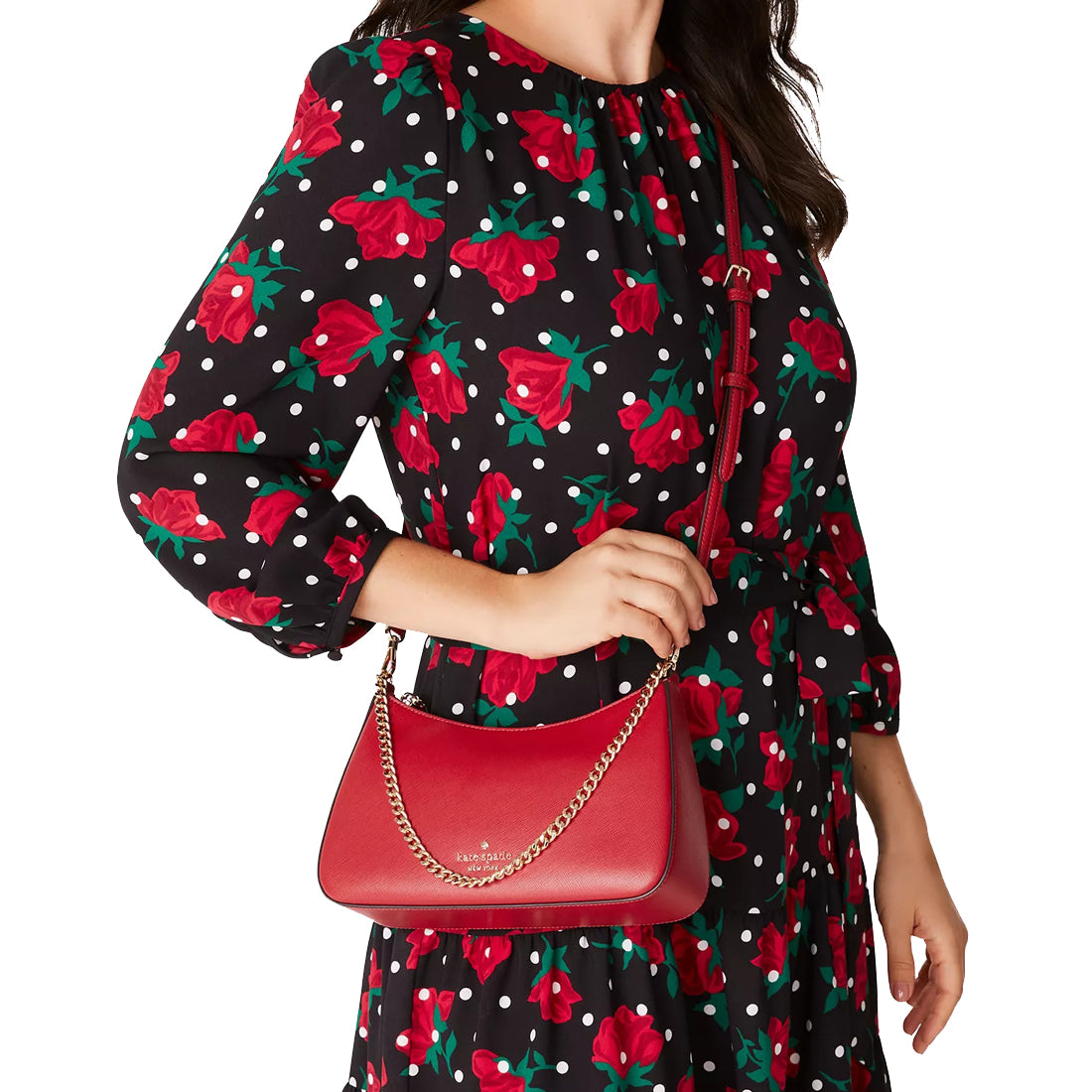 Buy Kate Spade Madison Saffiano Leather Convertible Crossbody Bag in ...