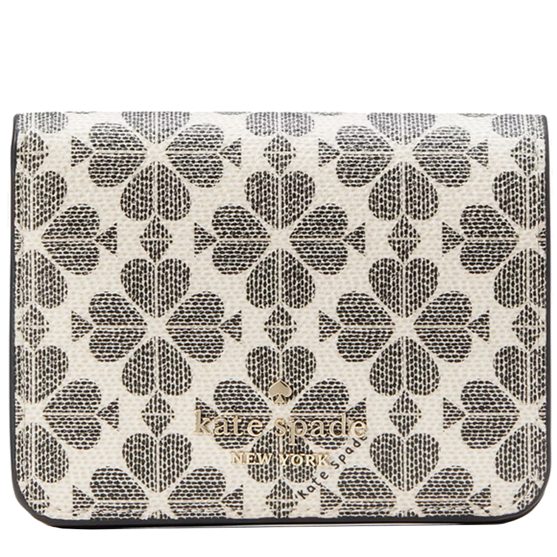 Buy Kate Spade Signature Spade Flower Small Bifold Wallet in Black ...