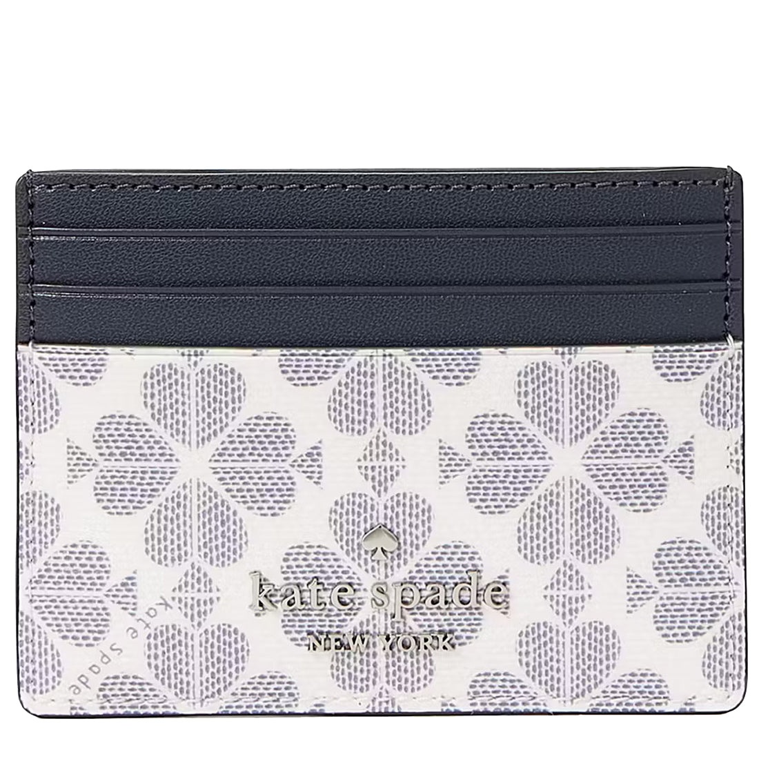 Buy Kate Spade Signature Spade Flower Small Slim Card Holder in Navy ...