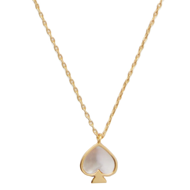 Buy Kate Spade Signature Spade Mini Pendant Necklace in Cream Multi ...
