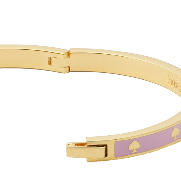 Buy Kate Spade Spot the Spade Enamel Hinged Bangle Bracelet in Berry ...