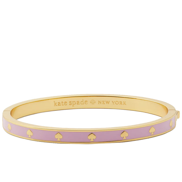 Buy Kate Spade Spot the Spade Enamel Hinged Bangle Bracelet in Berry ...