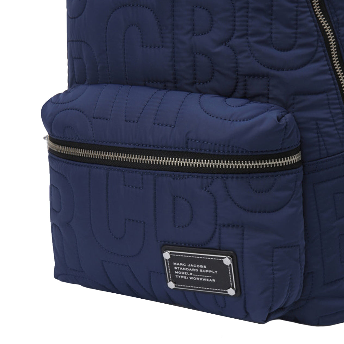 Buy Marc Jacobs Nylon Jumbled Logo Workwear Backpack Bag in Azure Blue ...