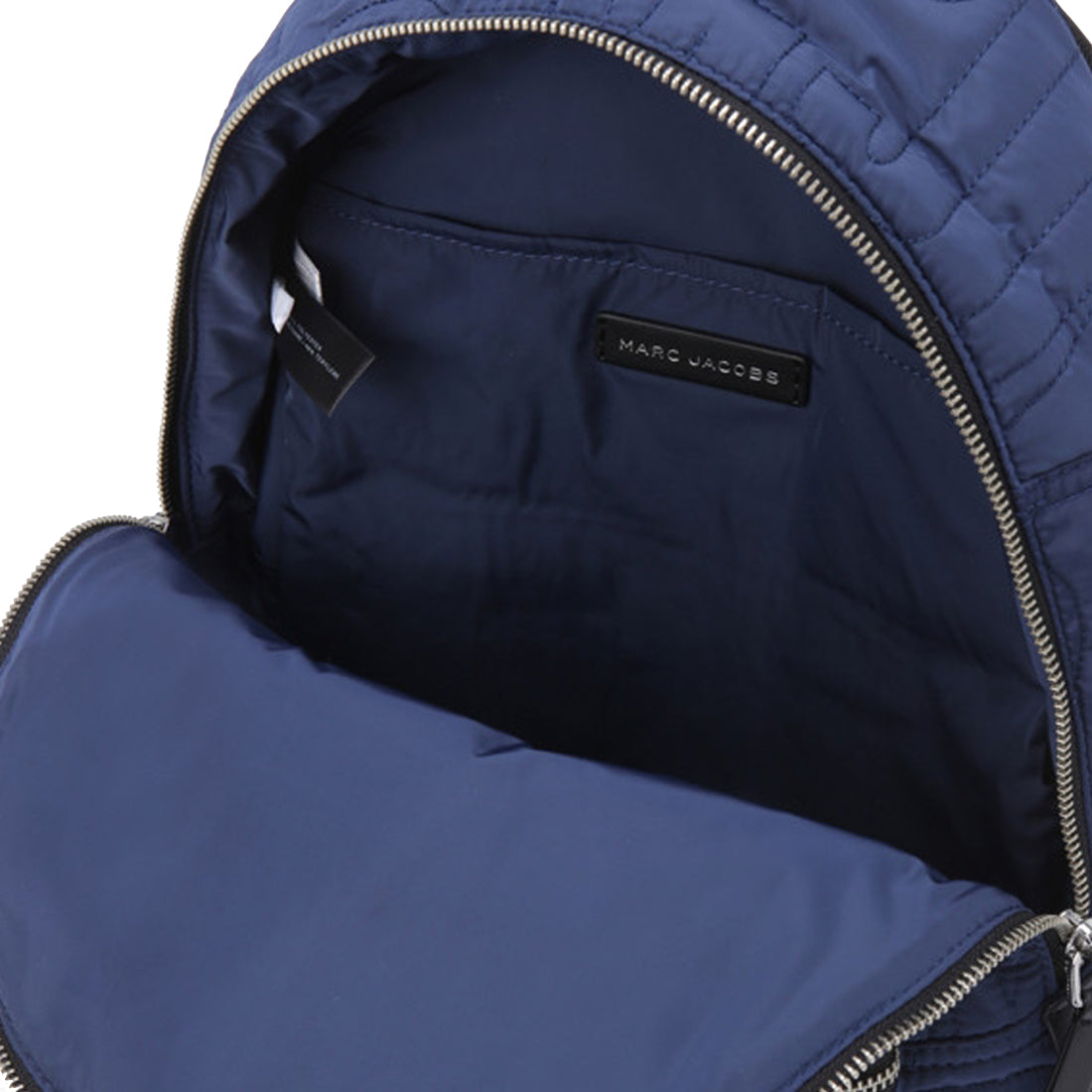 Buy Marc Jacobs Nylon Jumbled Logo Workwear Backpack Bag in Azure Blue ...