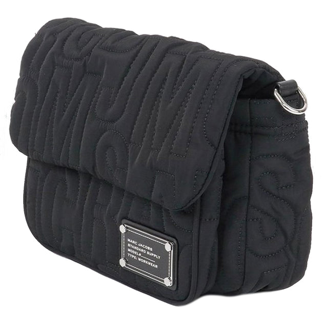 Buy Marc Jacobs Nylon Jumbled Logo Workwear Messenger Bag in Black ...