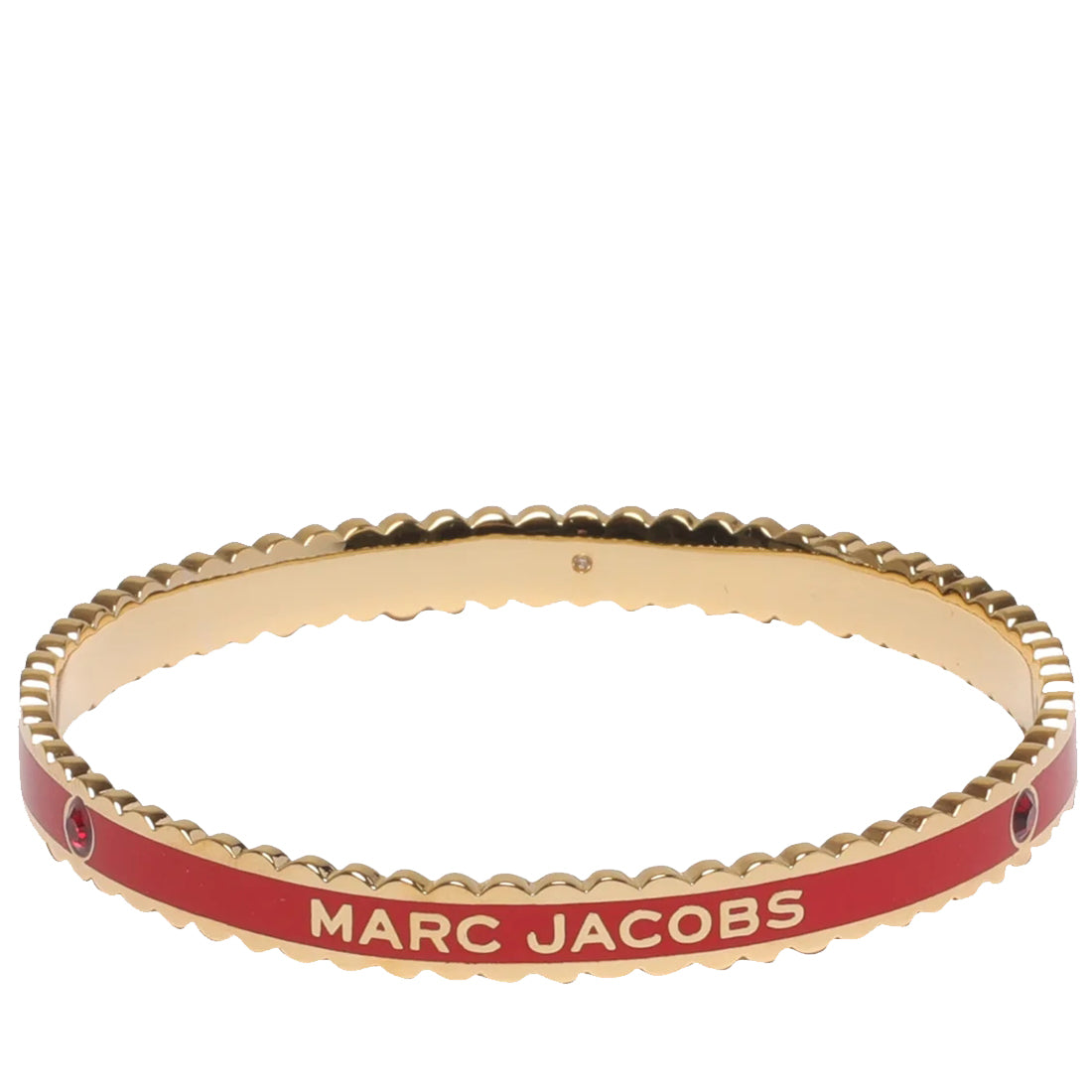 Buy Marc Jacobs The Medallion Scalloped Bangle Bracelet in True Red ...