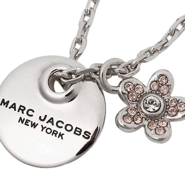 Buy Marc Jacobs MJ Coin Flower Pendant Necklace in Silver M0012398 ...