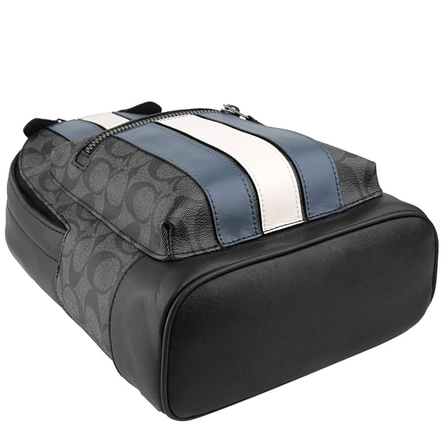 Buy Coach West Pack Bag In Signature Canvas With Varsity Stripe in ...