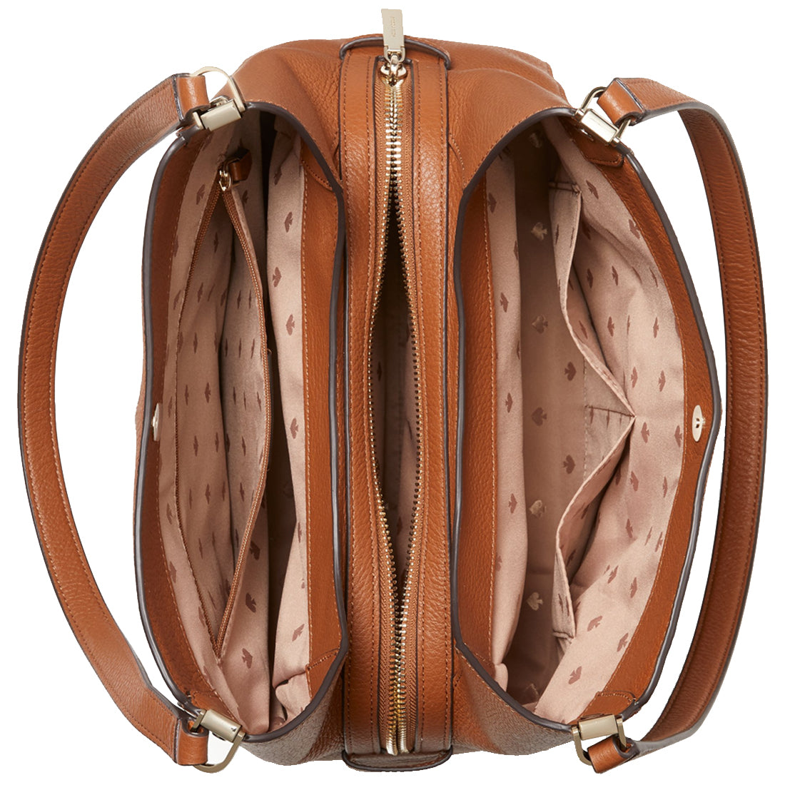 Triple Compartment Shoulder Bag