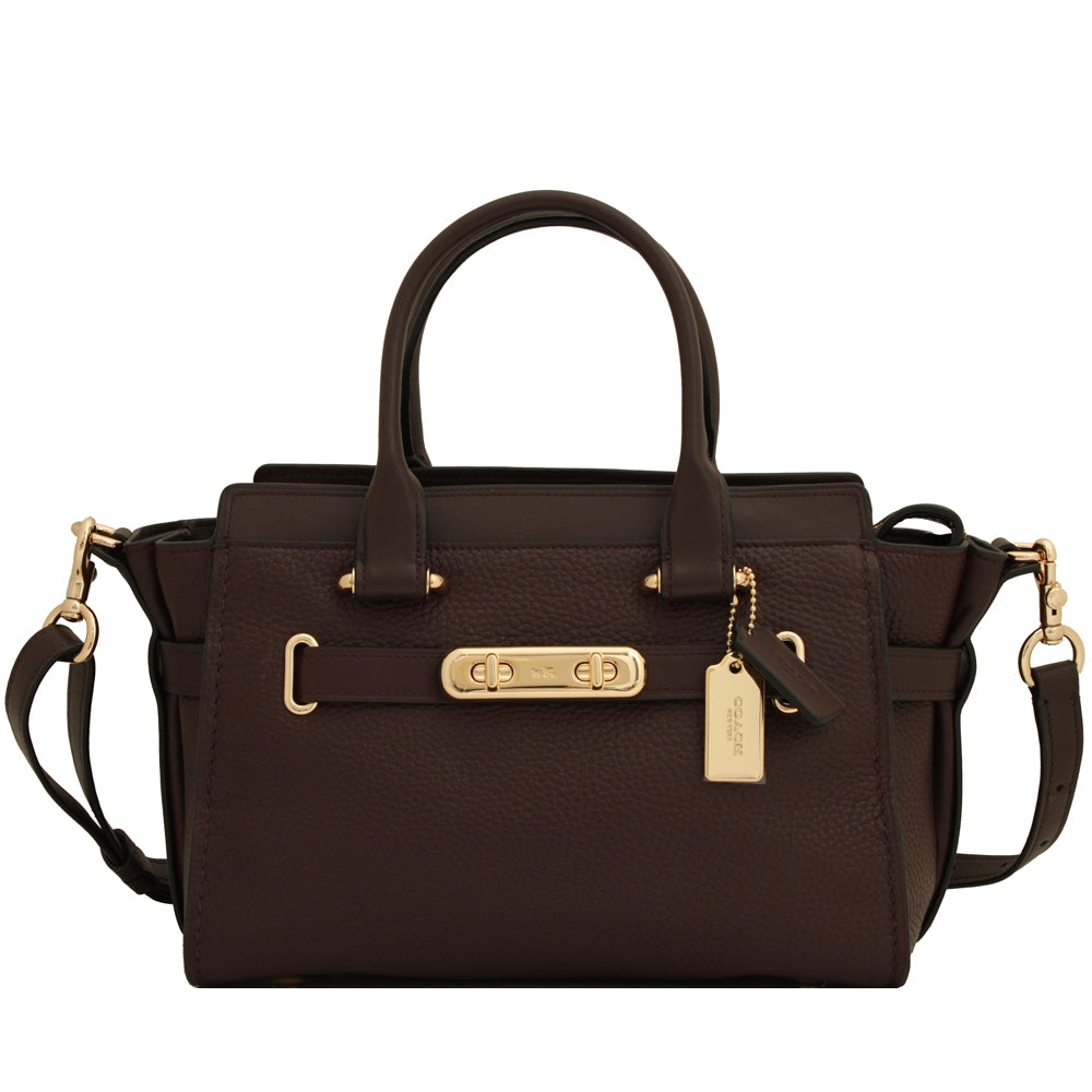 Coach 87295 Swagger 27 Carryall Satchel Bag in Pebble Leather – PinkOrchard.com