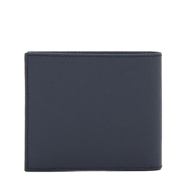 Prada 2MO513 2M0513 Men's Saffiano Leather Bi-Colour Bifold Wallet with ...