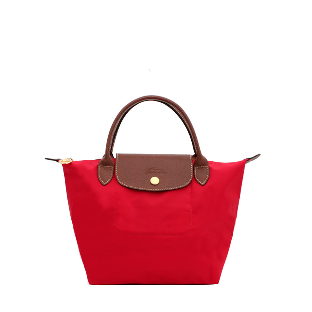 LongChamp Le Pliage Mini Tote- Red Garance – PinkOrchard.com