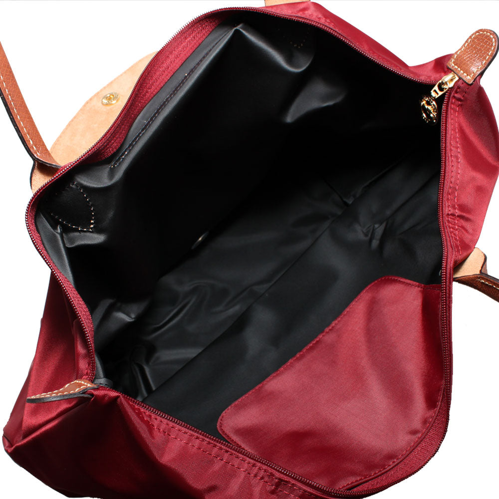 LongChamp Le Pliage Medium Shoulder Tote- Raisin – PinkOrchard.com