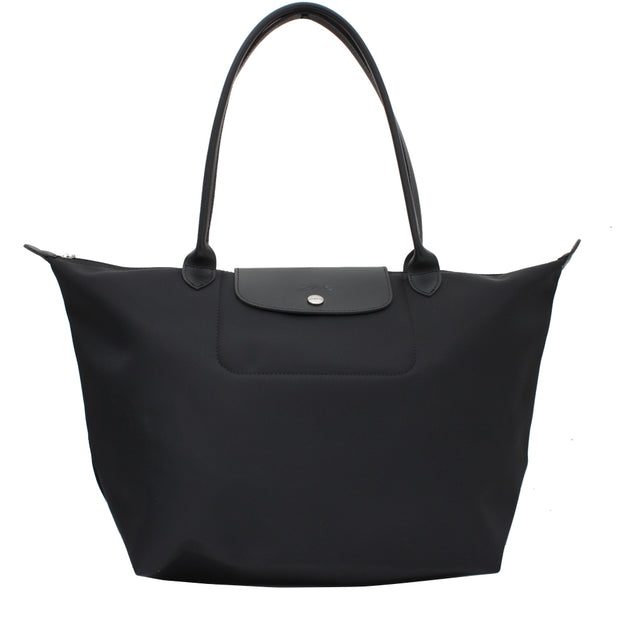 Longchamp 1899002 Planetes Large Shoulder Tote Bag- Black – PinkOrchard.com